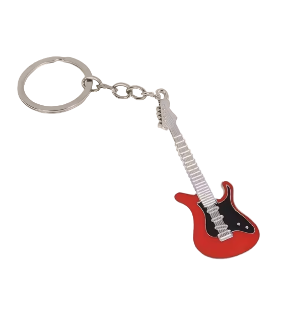 Electric Guitar Keychain - Double Cutaway – Backstage Music Network